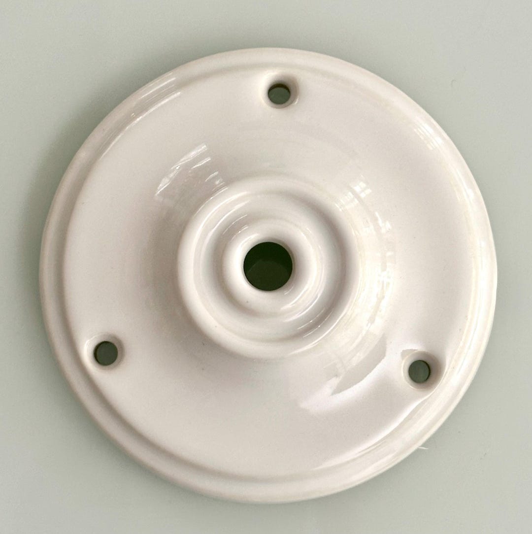 Glazed Ceramic Ceiling Rose in White - Etsy