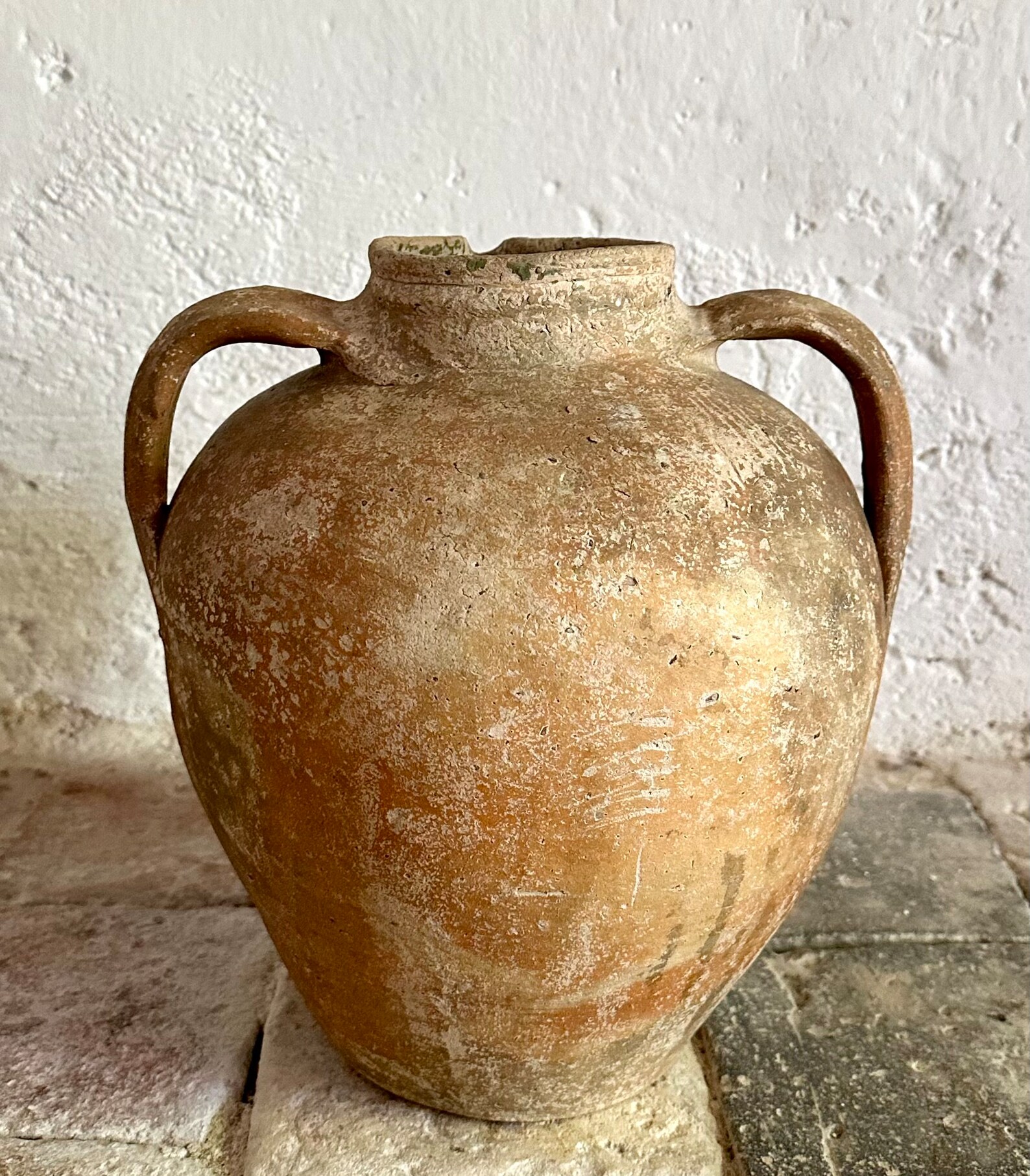 Large Antique French Terracotta Water Pitcher - Etsy