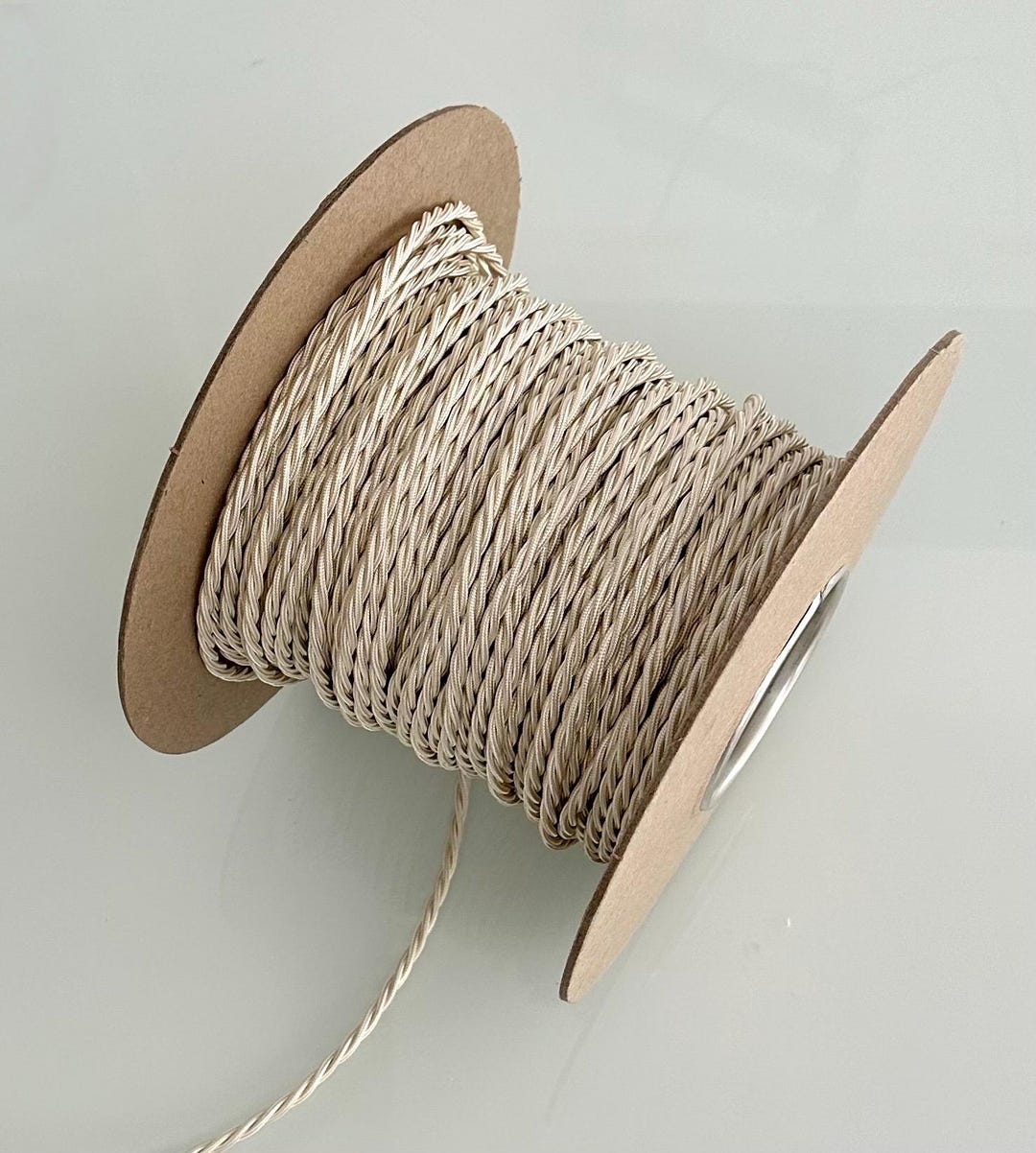 Braided 3-core Electric Lighting Cable, Ivory White, per Metre - Etsy