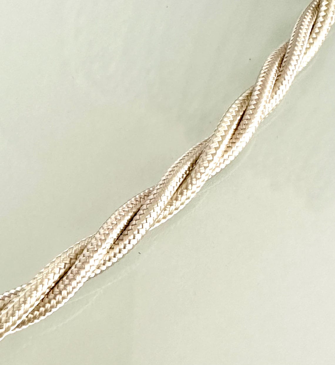 Braided 3-core Electric Lighting Cable, Ivory White, per Metre - Etsy