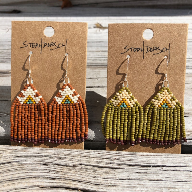 Seed Bead Earrings - Etsy