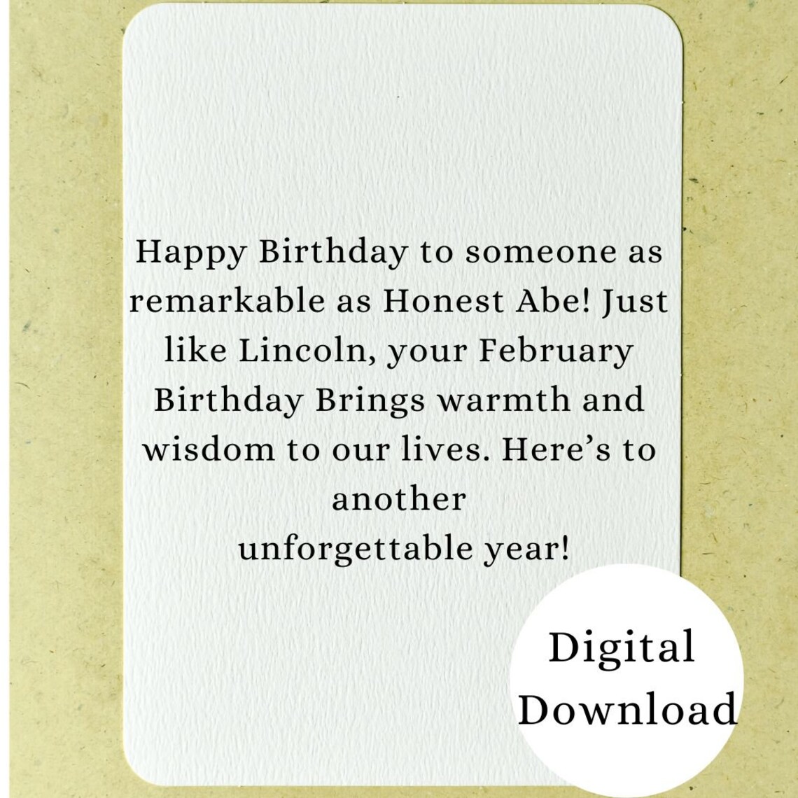 February Birthday Card - Etsy