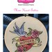 Mom Heart Tattoo Embroidery Pattern With Full Alphabet - Etsy