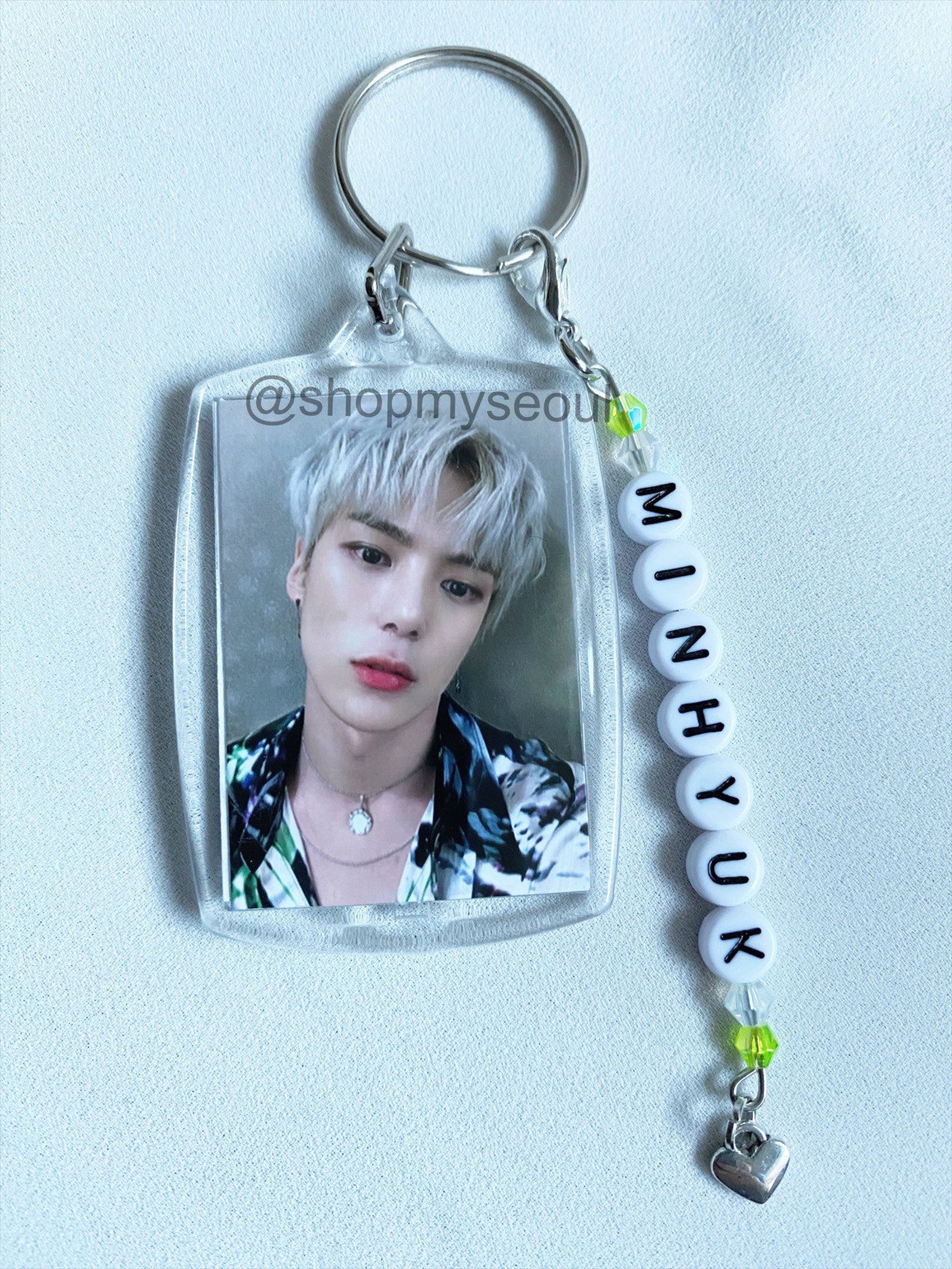 MONSTA X Beaded KPOP Keychains With Photo for Backpacks | Etsy