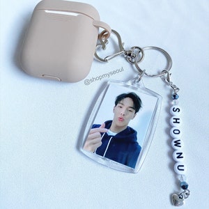 MONSTA X Beaded KPOP Keychains With Photo for Backpacks, Purses, Keys ...