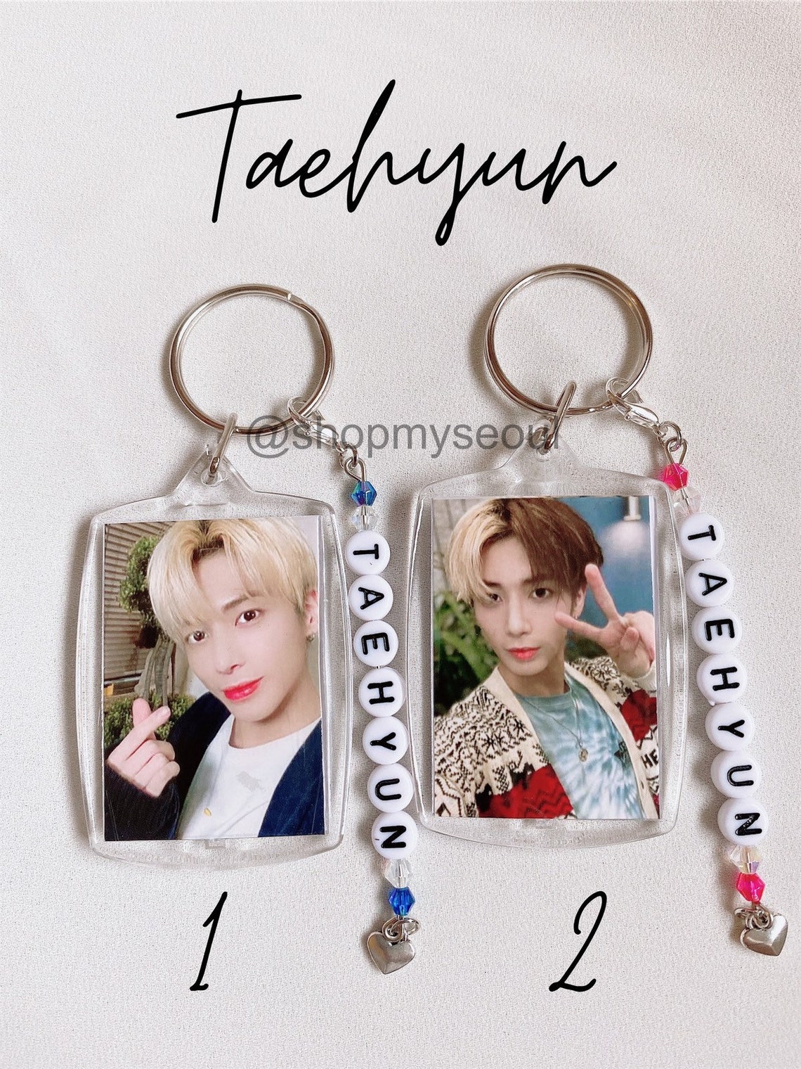 TXT Keychain With Photo Frame | Etsy