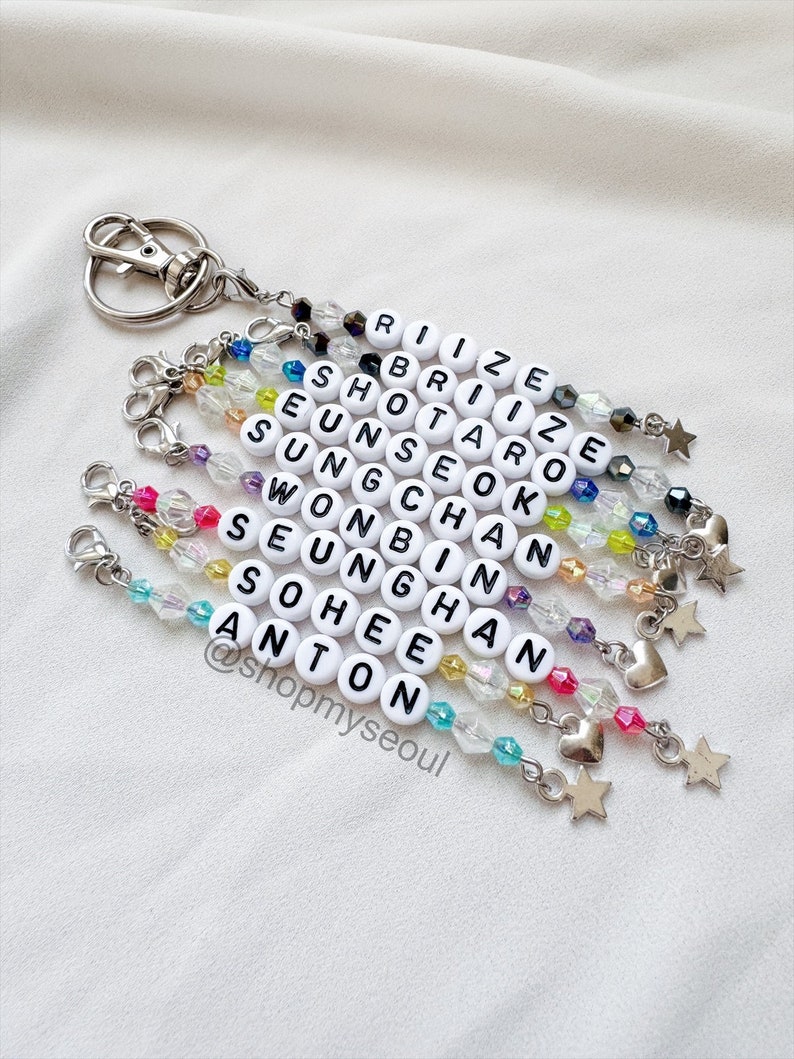 RIIZE Custom Bias Beaded Keychain - Etsy