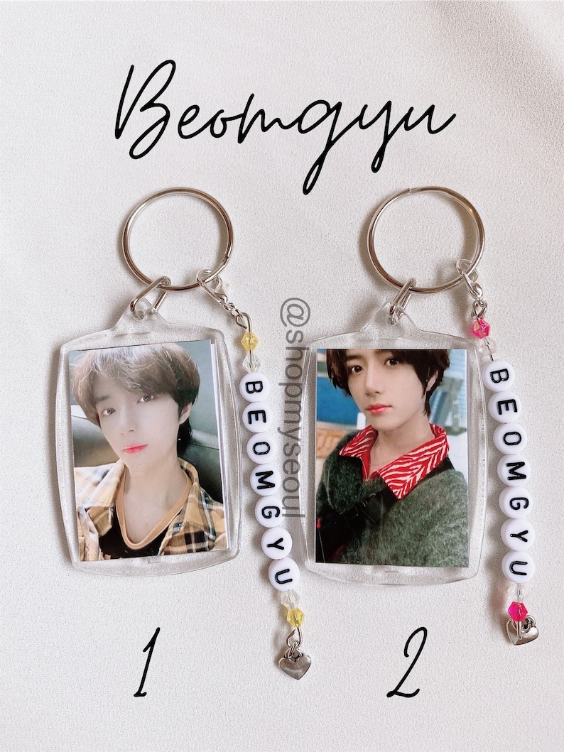 TXT Keychain With Photo Frame - Etsy