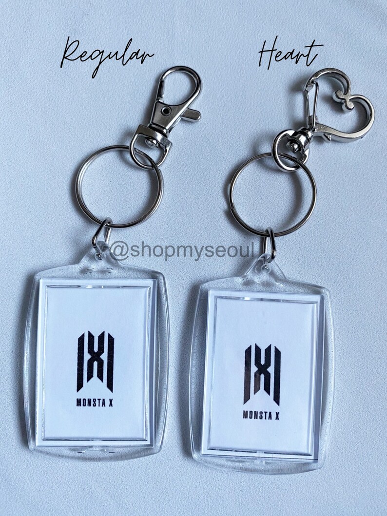 MONSTA X beaded KPOP Keychains with photo for backpacks | Etsy