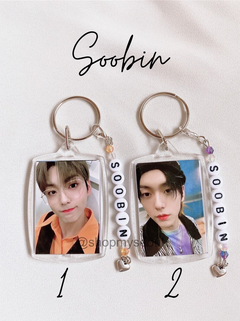 TXT Keychain With Photo Frame - Etsy