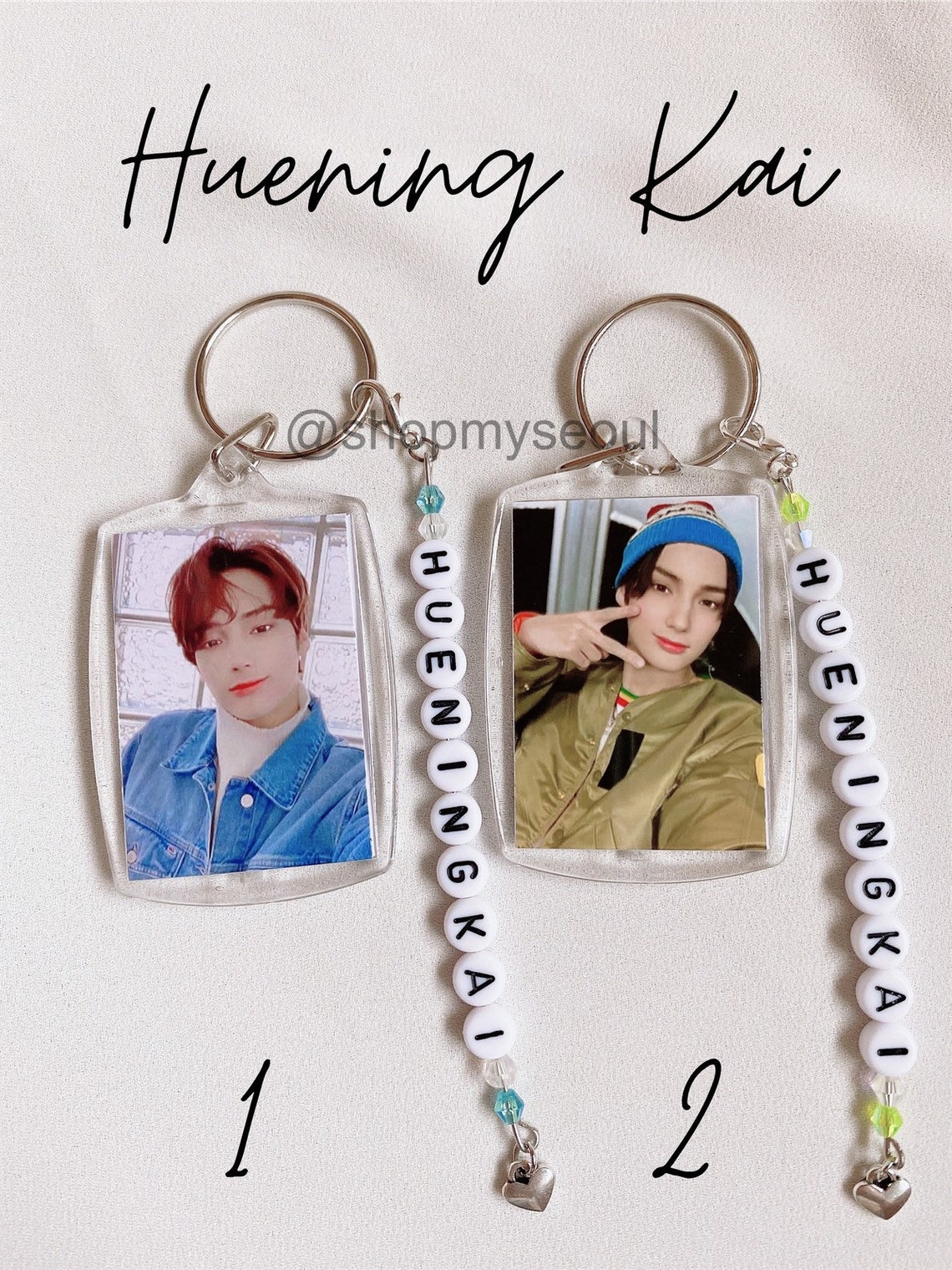 TXT Keychain With Photo Frame | Etsy