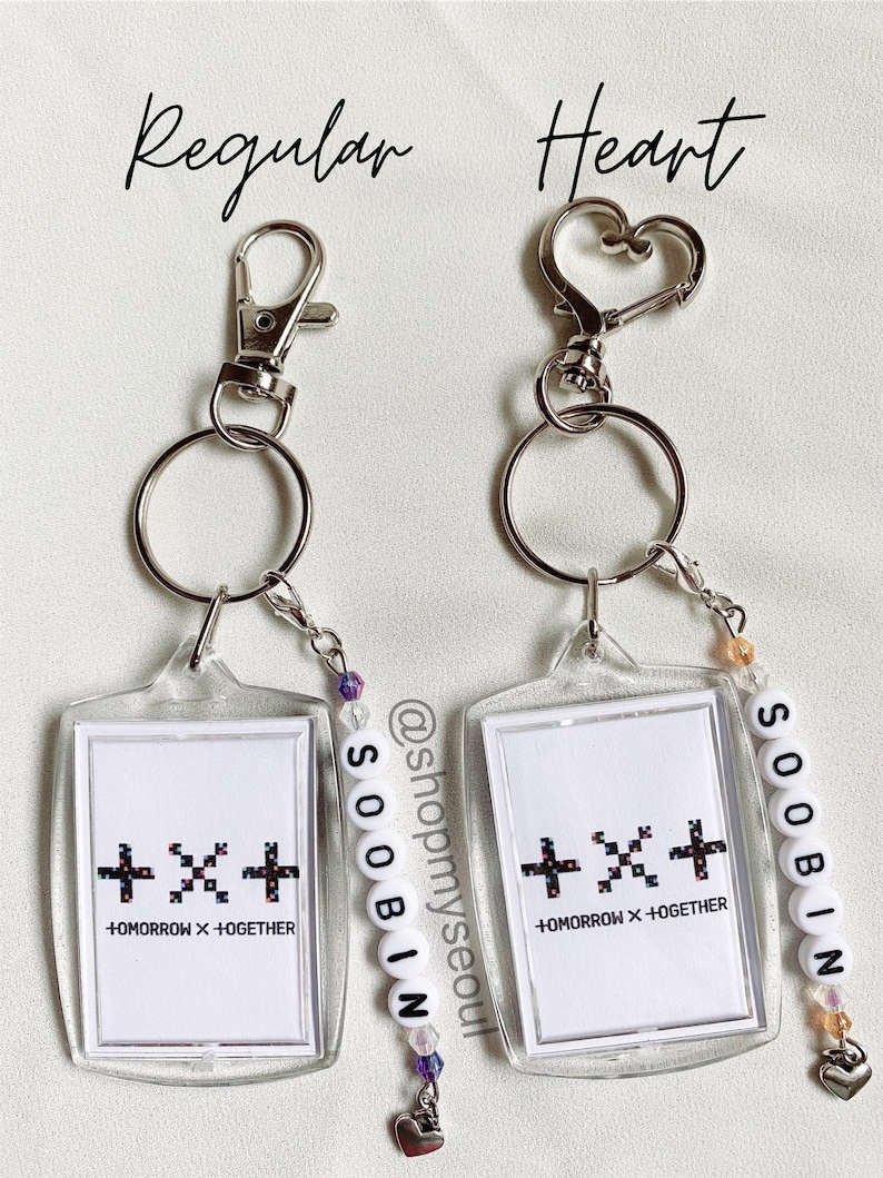 TXT Keychain With Photo Frame | Etsy