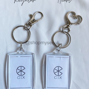CIX Beaded KPOP Keychains With Photo for Backpacks, Purses, Keys ...