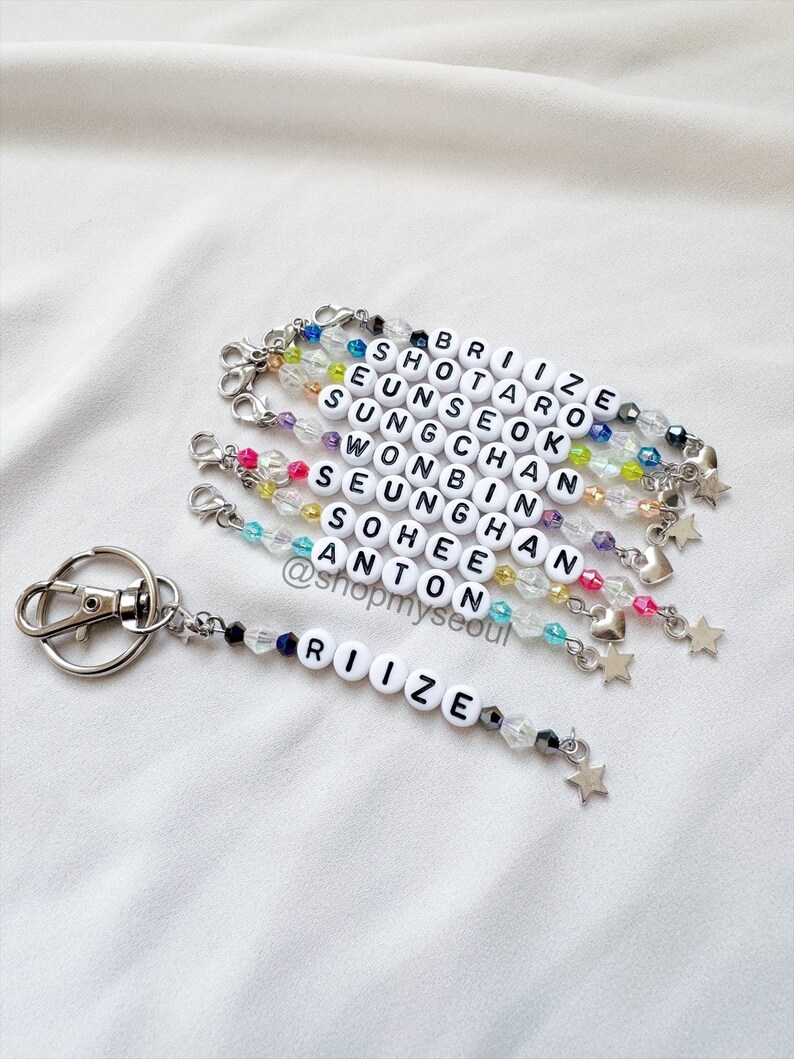 RIIZE Custom Bias Beaded Keychain - Etsy