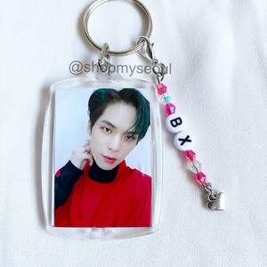 CIX Beaded KPOP Keychains With Photo for Backpacks, Purses, Keys ...