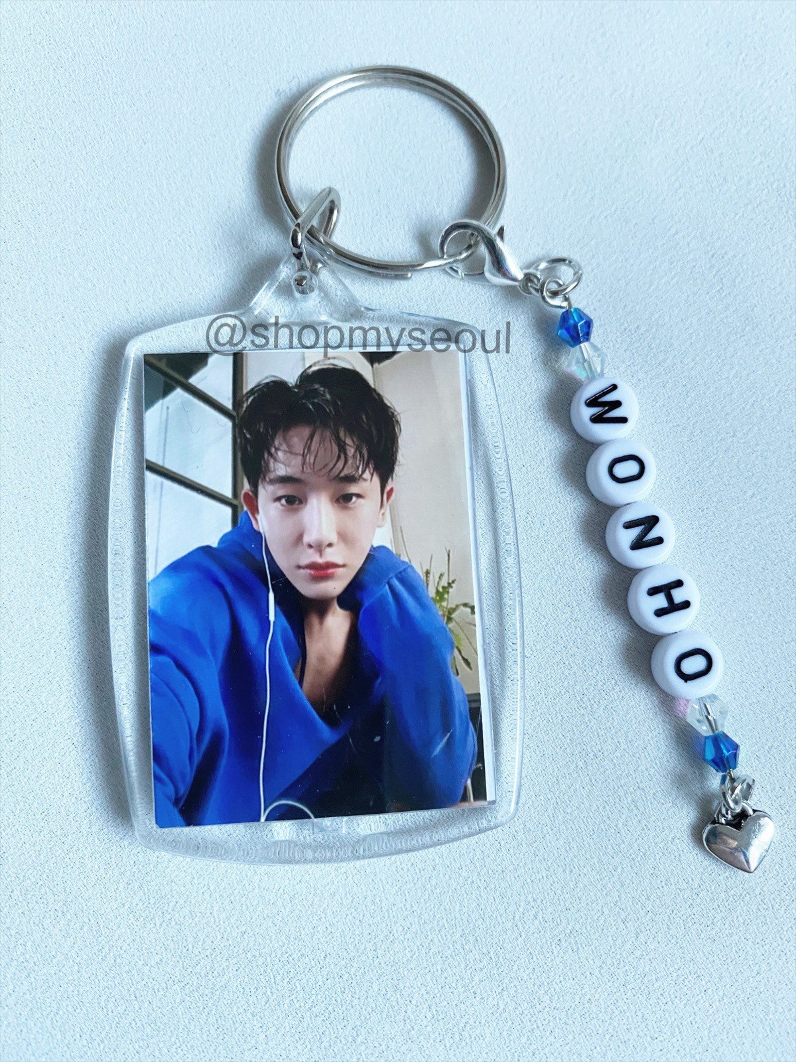 MONSTA X Beaded KPOP Keychains With Photo for Backpacks | Etsy