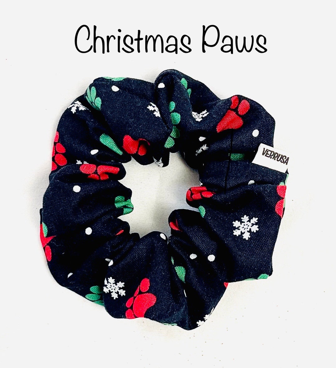 Christmas Scrunchies Christmas Paws Scrunchies Dog Lovers Fashion ...