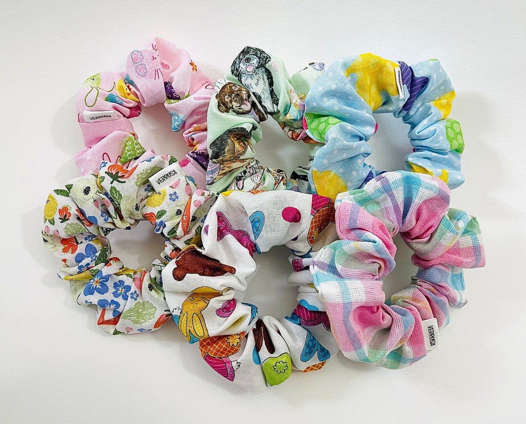 Easter Scrunchies Eggs and Bunny Scrunchy Hair Tie Gift Ideas - Etsy