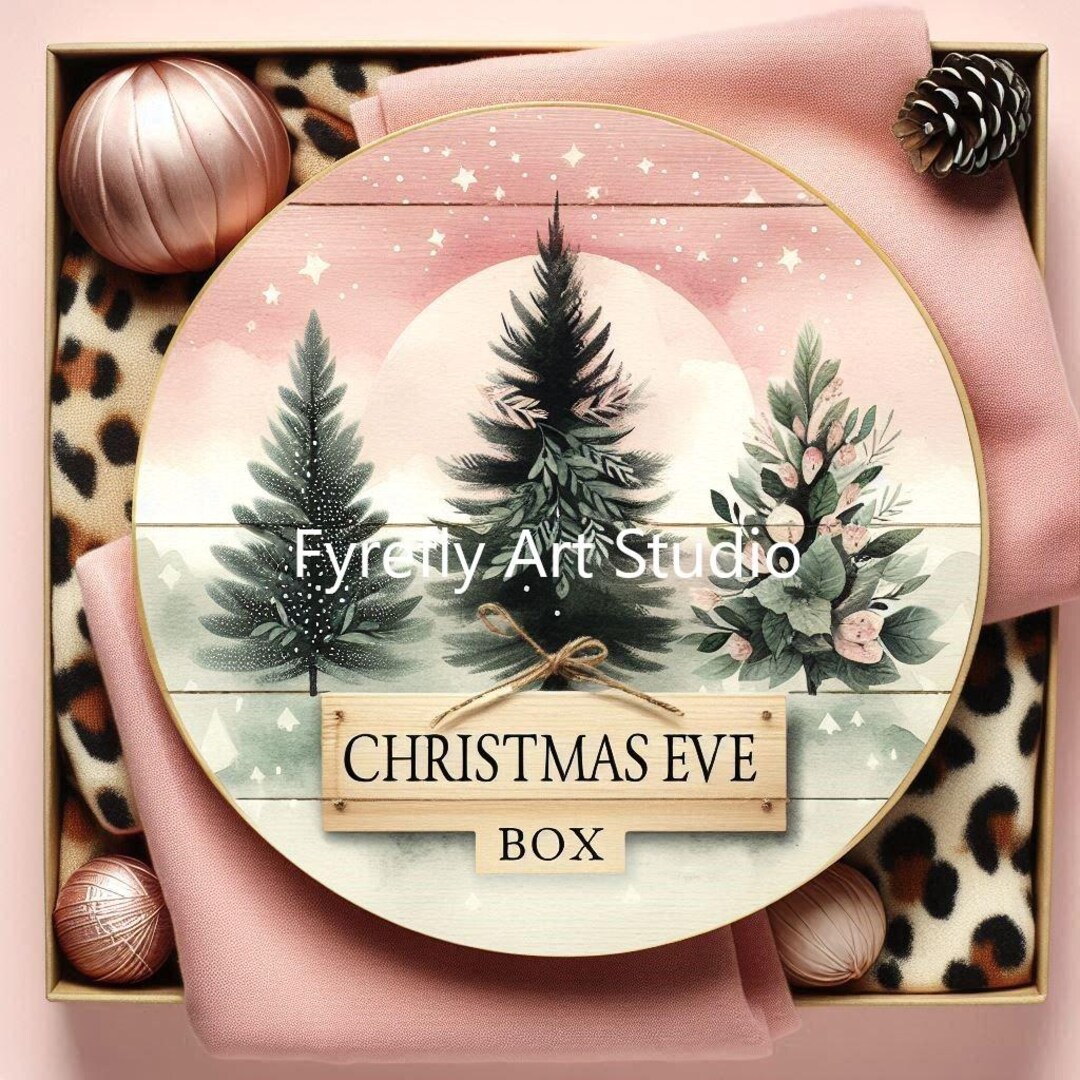 Christmas Eve Box Sign, Aluminum Gift Box Sign, Christmas Crate Sign ...