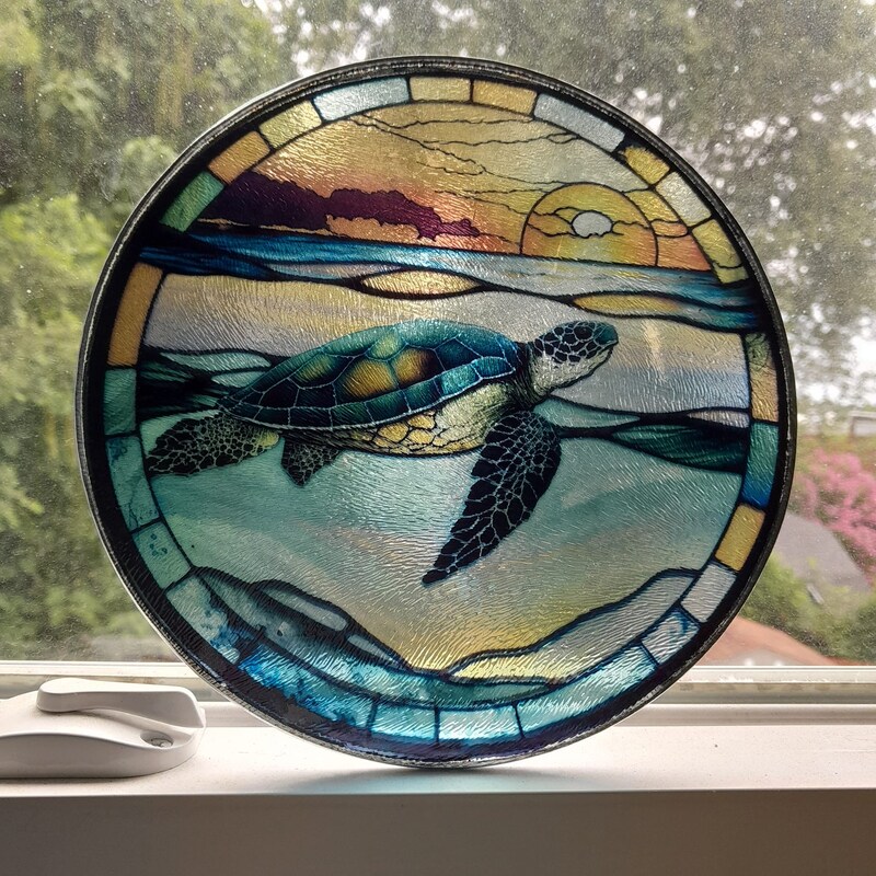 Glass Sea Turtle - Etsy