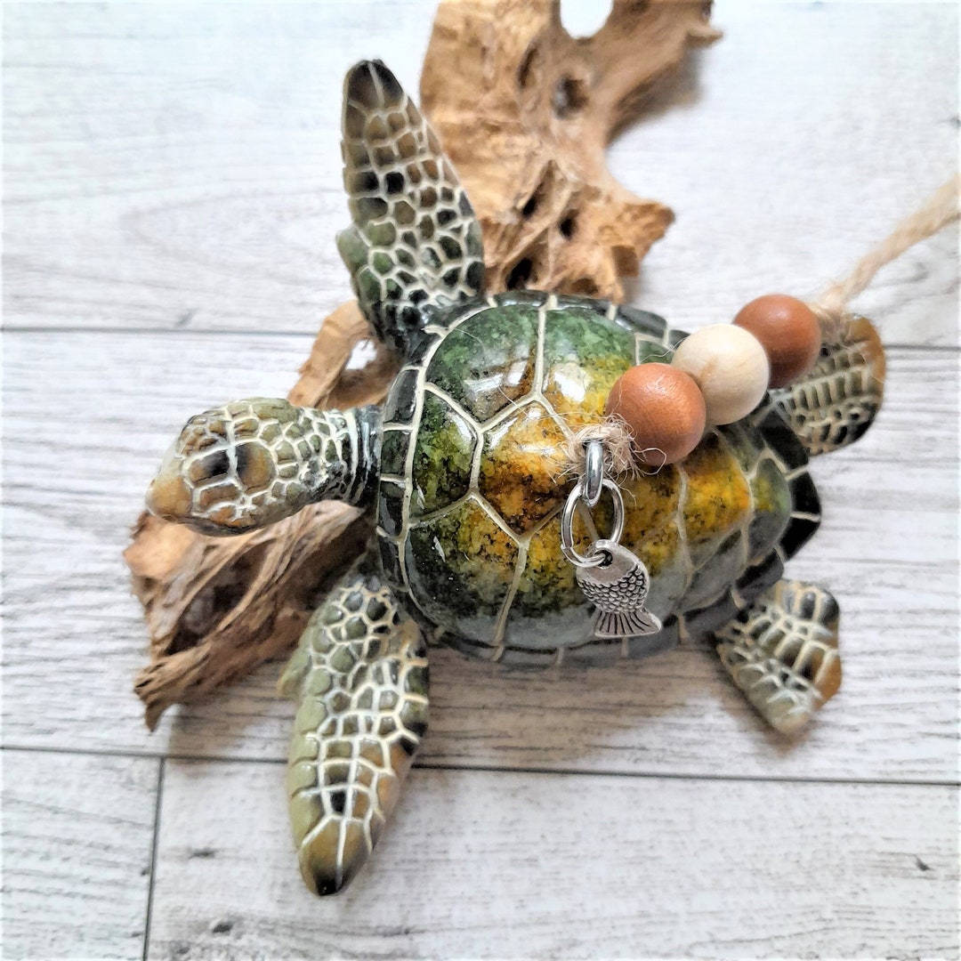 Sea Turtle Ornament, Coastal Beach Themed Holiday Decor, Beach House ...