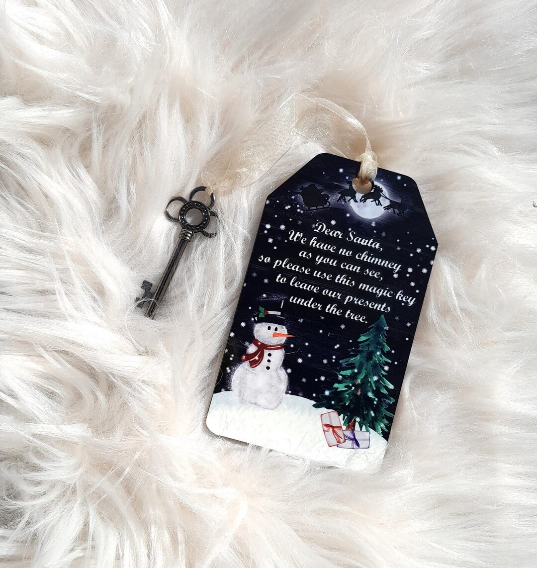 Santa 's Magic Key Tag, Family Christmas Tradition for Children ...