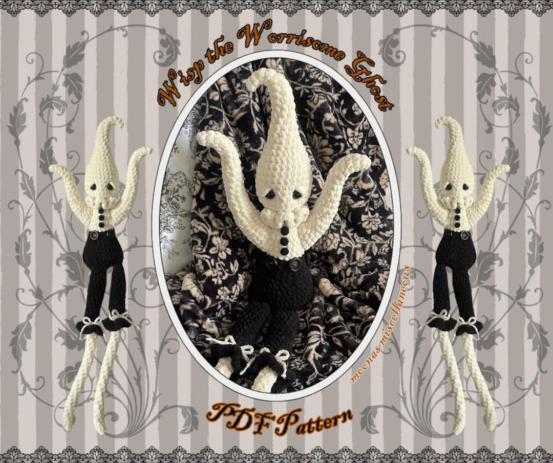 Wisp the Worrisome Ghost Crochet PDF Pattern - Etsy