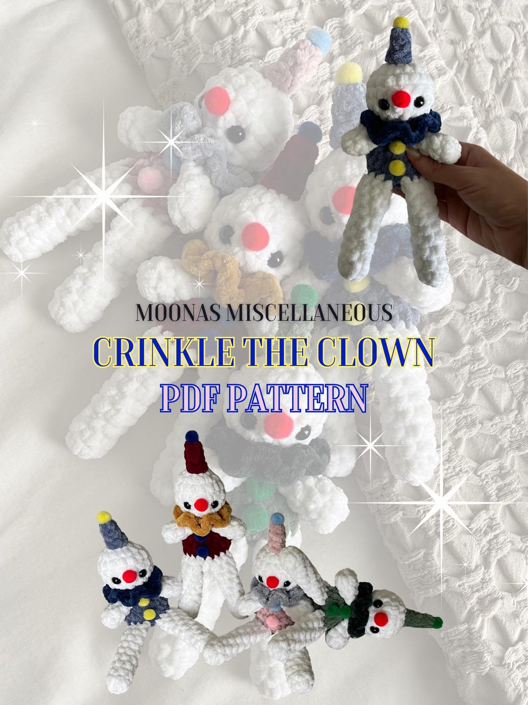 Crinkle the Clown PDF Pattern - Etsy