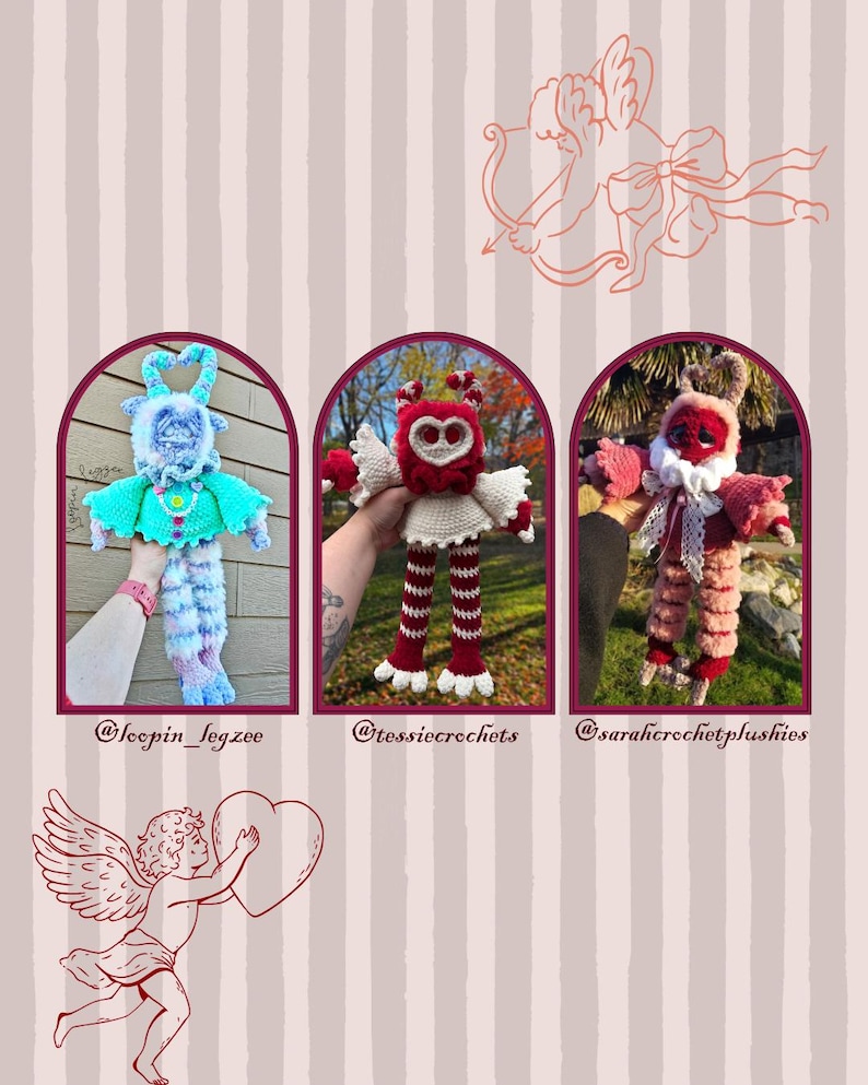 Allure the Love Monster Crochet PDF Pattern - Etsy
