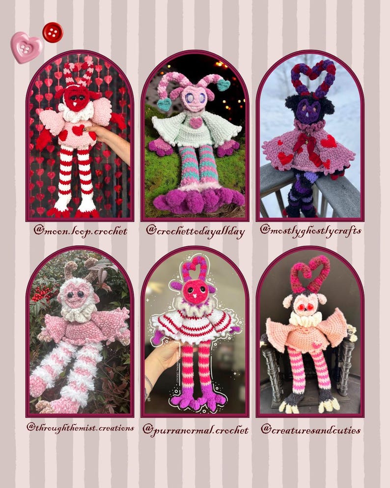 Allure the Love Monster Crochet PDF Pattern - Etsy