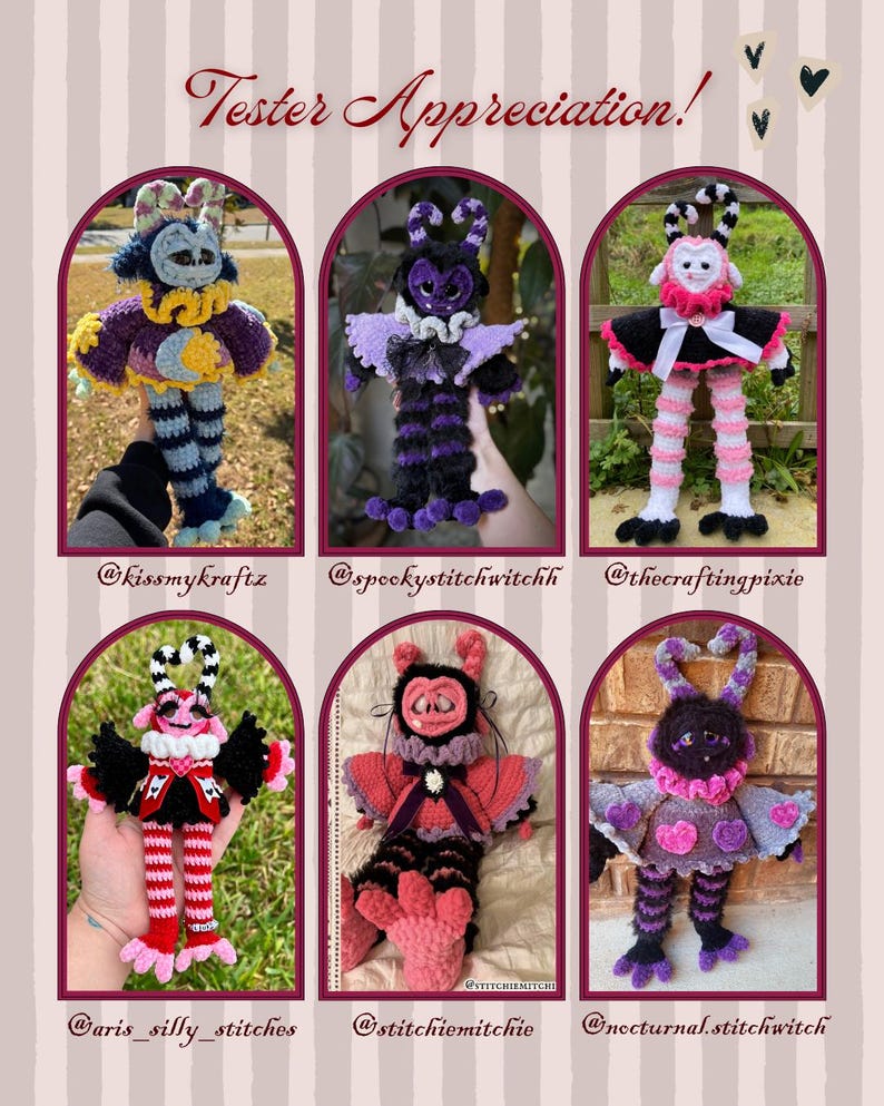 Allure the Love Monster Crochet PDF Pattern - Etsy