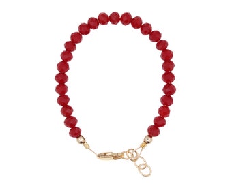 Ruby Baby Bracelet - Etsy