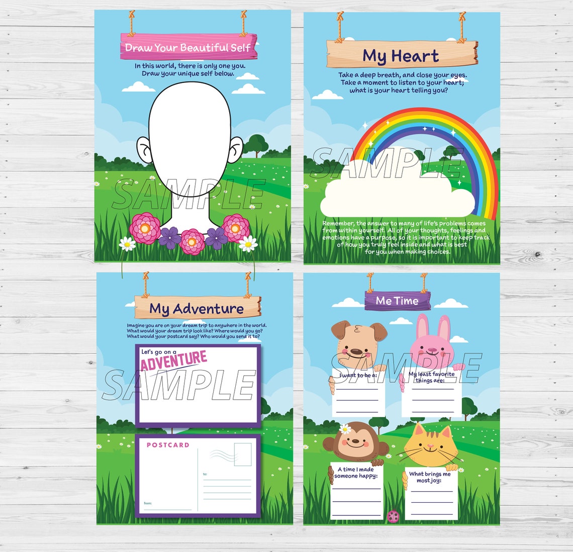 Drawing Journal Workbook My Heart Girls Diary Activity - Etsy