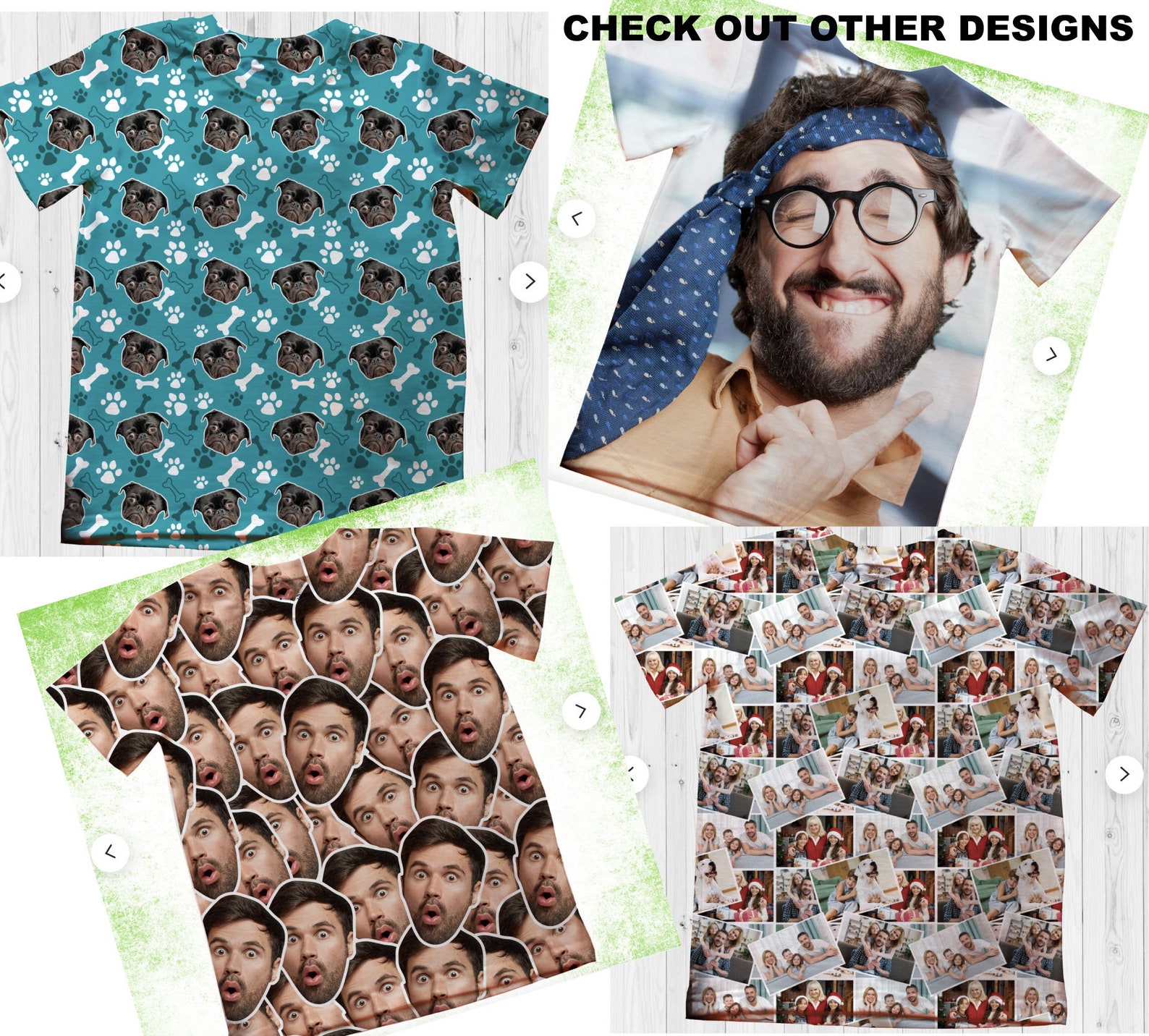 Kids/pets/human Face T-shirts Pet Face T-shirt Faces on - Etsy