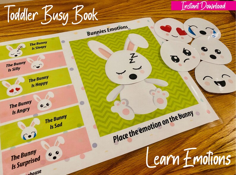 Toddler Busy Book, Toddler Activity Binder, Learning Busy Book ...