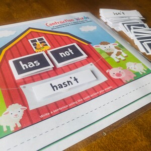 Contraction Activity, Learning to Read, Spelling Practice, Printable ...
