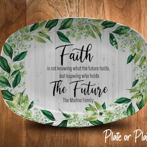 Religious Plate or Platter, Personalized Faith & Love Serving Plate ...
