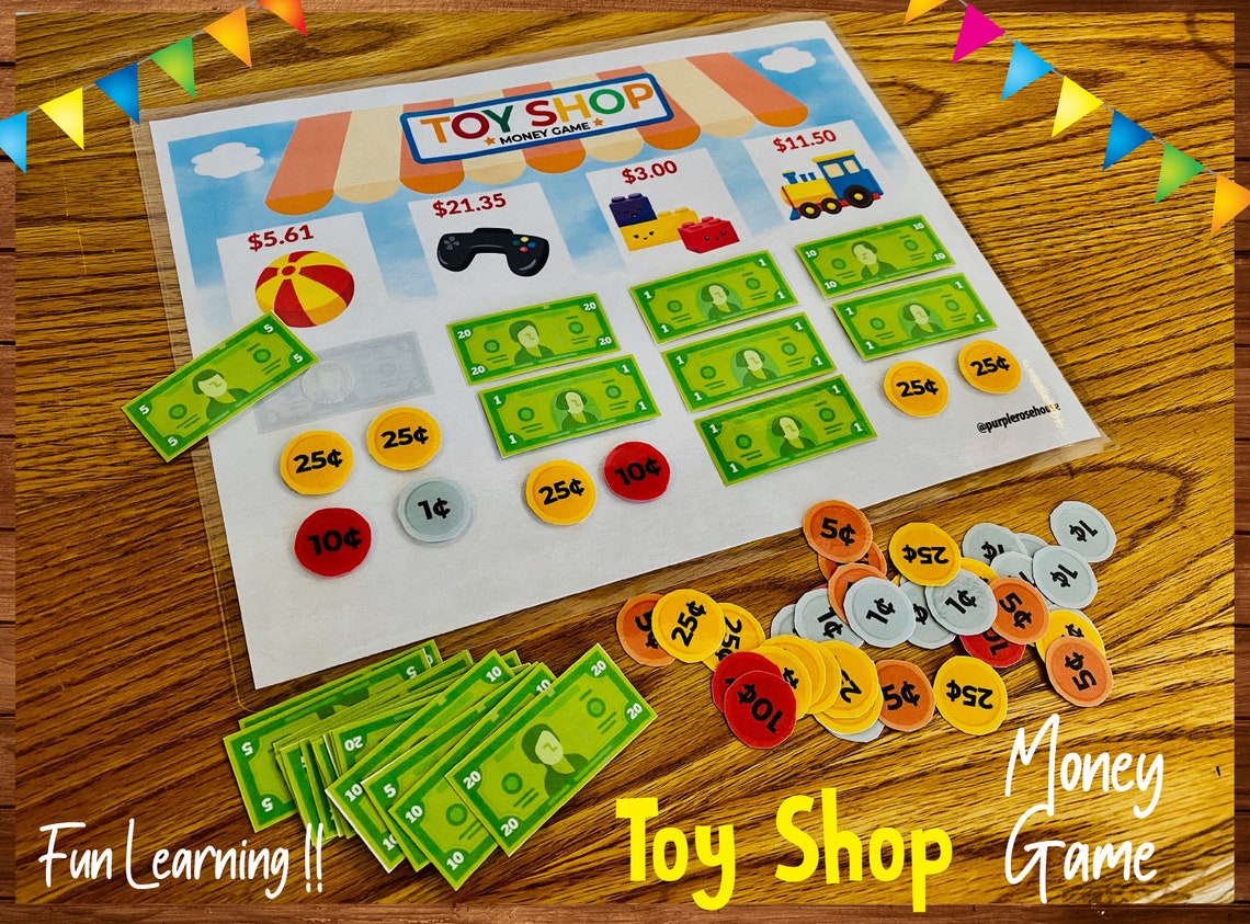 Math Money Game Kids Money Activity First Grade Curriculum - Etsy