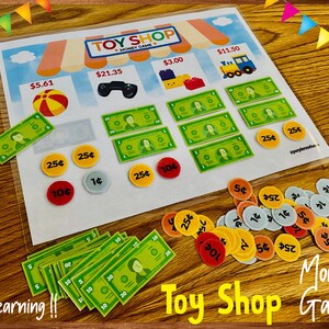 Math Money Game, Kids Money Activity, First Grade Curriculum ...