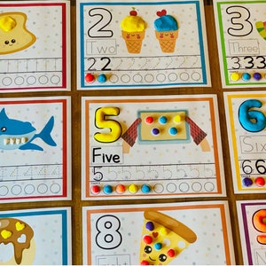 Math Clay Mats, Numbers Play Mats, Homeschool Activities, Writing ...