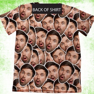 Your Face T-shirt, Face Collage T-shirts, Human or Pet Face T-shirt ...