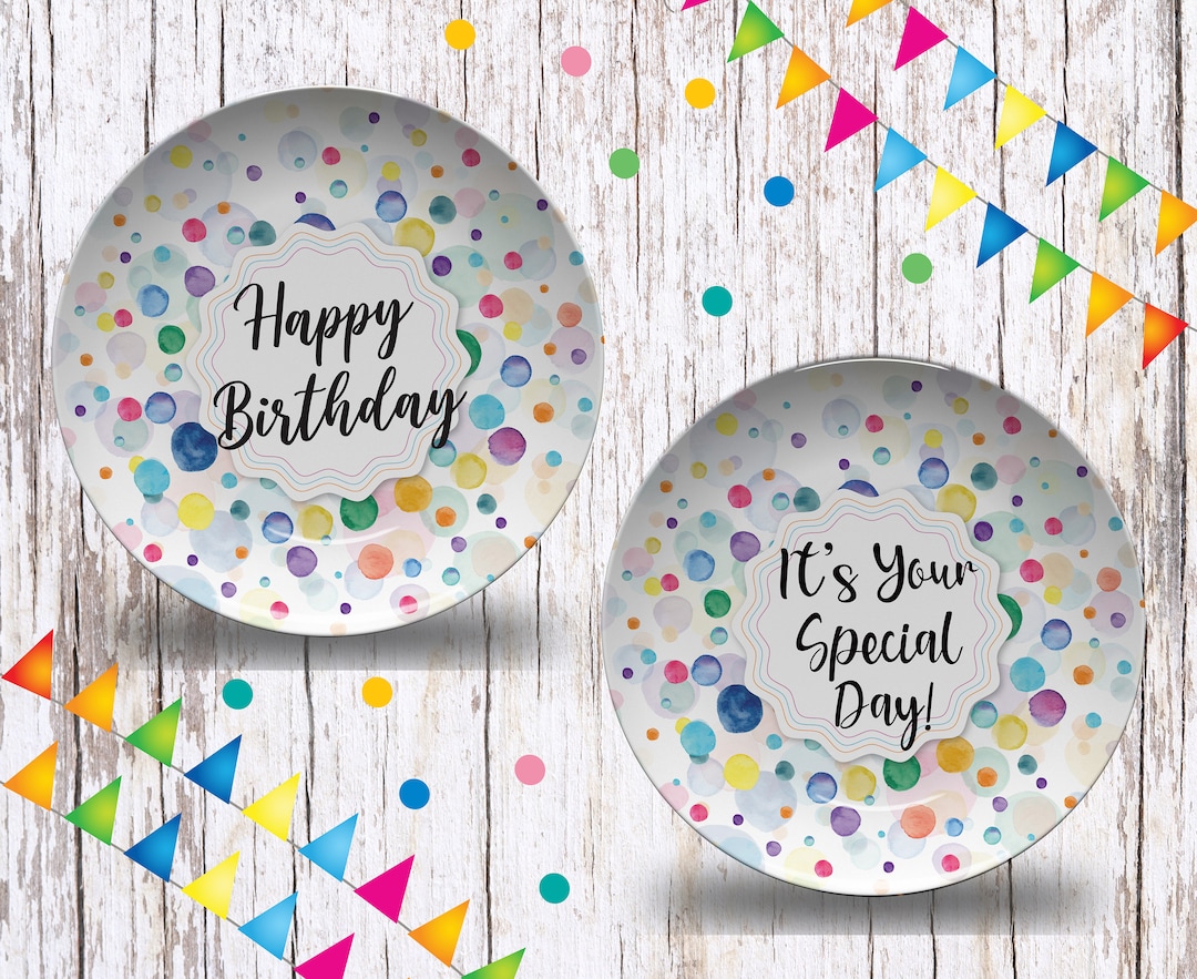 Celebration Plate/you Are Special Party Plate/happy Birthday Plate ...
