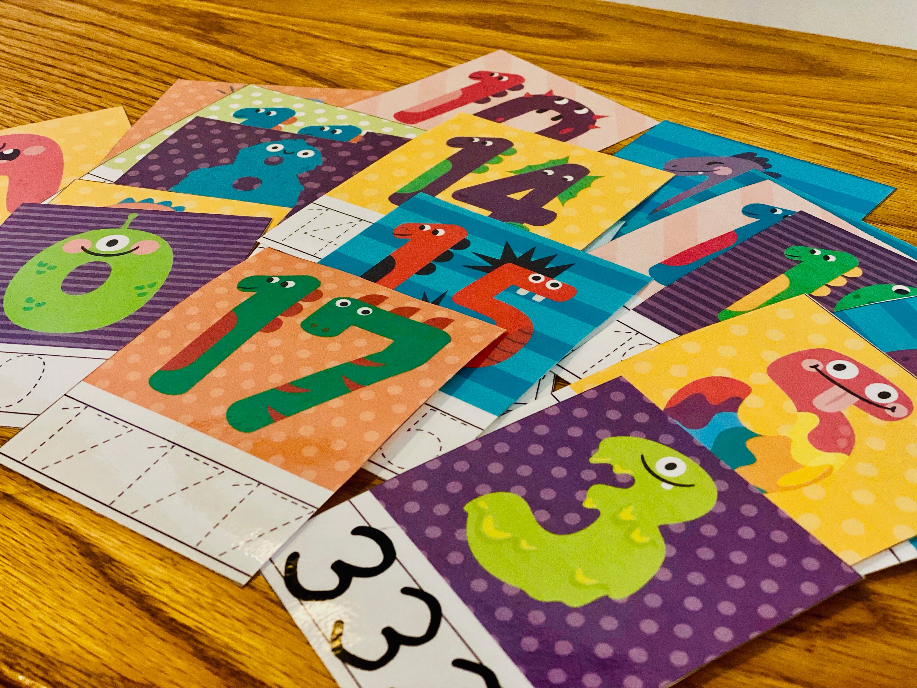 Number Tracing Printable Flash Cardseducational Activity - Etsy