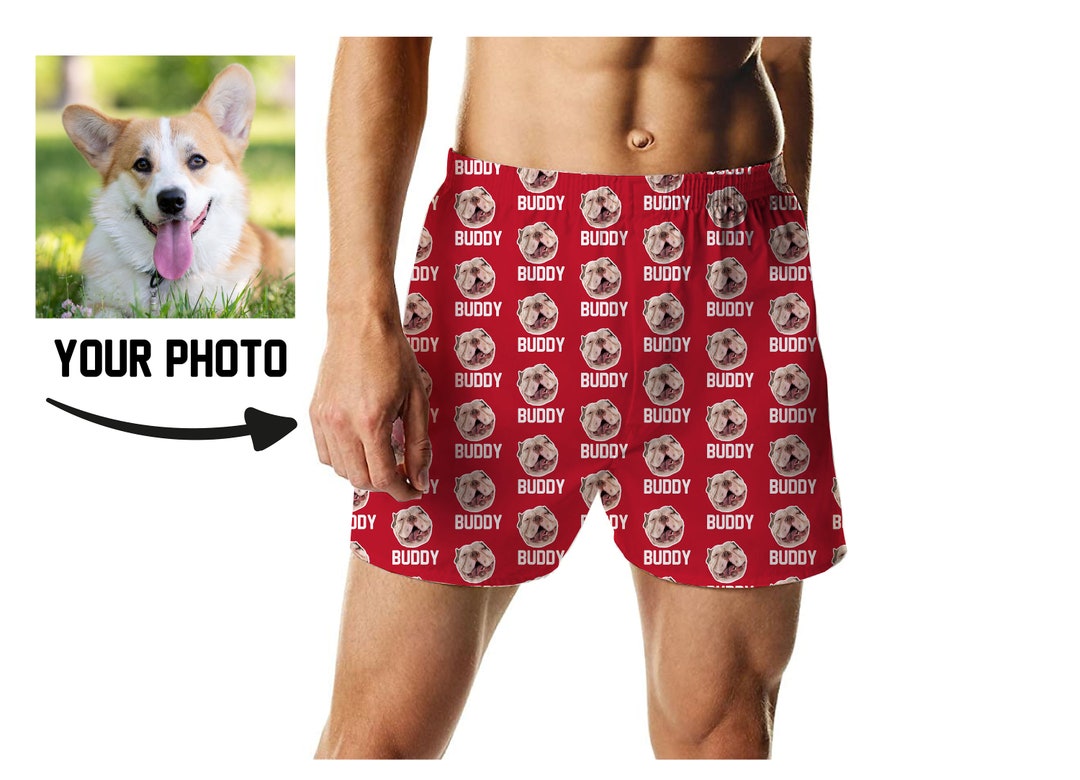Face Boxers, Dog Face Boxer Shorts, Mens Photo Boxers, Pet Face Photo ...