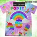 Editable Pop It Birthday Party Invitation/ Bubble Party Pop It Birthday ...