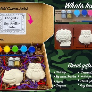 Paint Safari Animals DIY Box/ceramic Animals Paint Gift Box /lion Paint ...