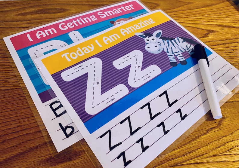 Alphabet Tracing Printable, Alphabet Clay Mats, Writing Practice ...