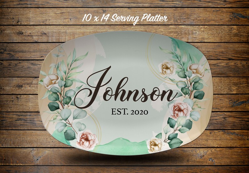 Custom Wedding Platter, Family Name Serving Platter, Wedding Gifts ...