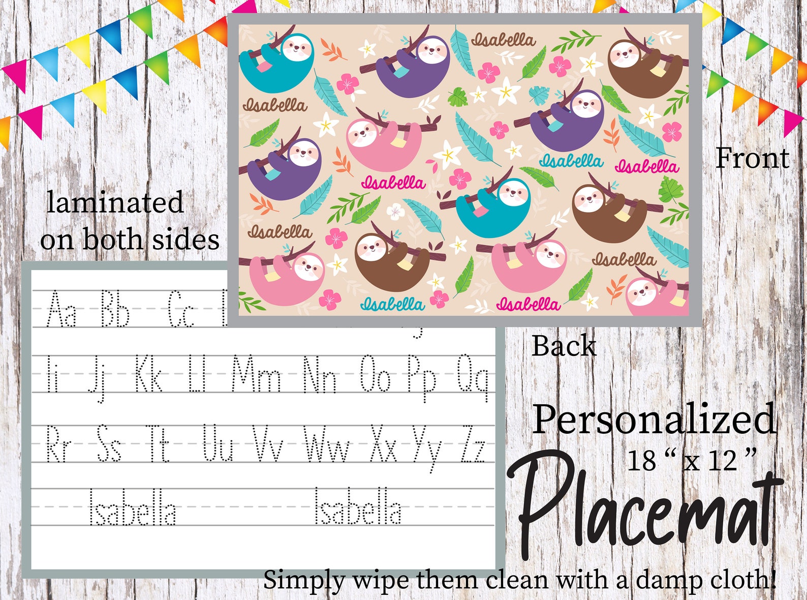 Personalized Sloth Plate/custom Plate for Kids/ Sloth | Etsy