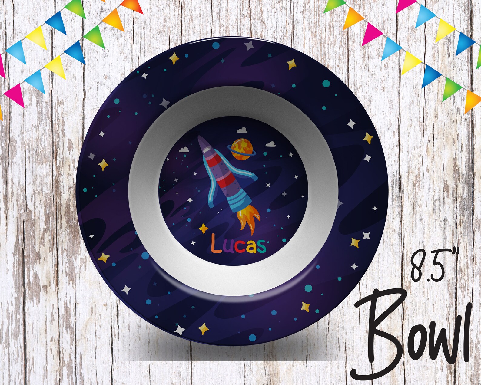 Personalized Space Plate Set/plate for Kids/space - Etsy